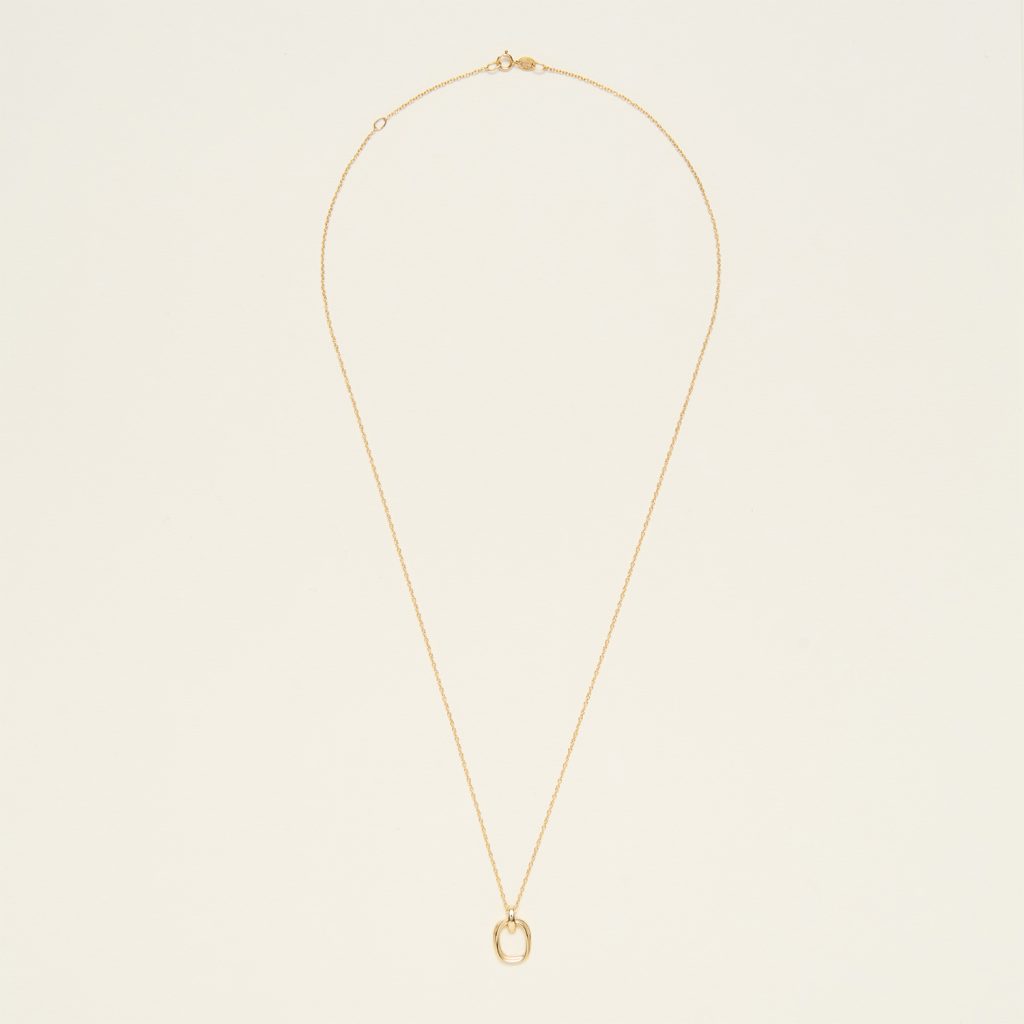Colier din aur galben 14K Fine Line - Bijuterie online aur